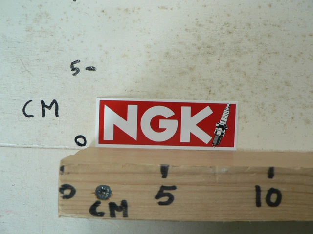 STICKER,DECAL NGK LOGO Spark Plugs Logo White Text Red 10 Cm $4.55 ...