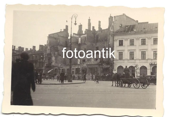 FOTO 2WK POLEN Warschau Stadt zerstörte Häuser nach Kampf Zivilisten 2 ...