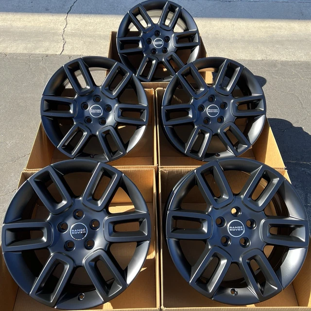 19& LAND ROVER Defender 90 19 Inch SATIN BLACK FACTORY OEM Wheels Rims ...