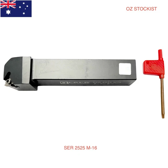 THREADING TOOL SER 2525 M16 SCREW CUTTING HOLDER FOR 16MM INSERT $65.00 ...