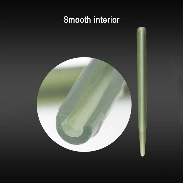 100PCS RUBBER TIP Tube Carp Anti-Tangle Sleeve Hook Connection Lead ...