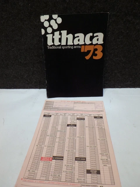 VINTAGE 1973 ITHACA Sporting Firearms Rifle Shotgun Catalog £24.06 ...