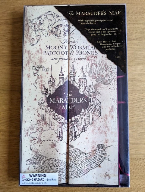 HARRY POTTER OFFICIAL Interactive Marauders Map Wand, Sound & Moving ...