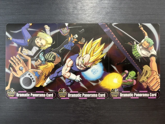 DRAGON BALL X ONE PIECE MORINAGA WAFER CARDS VEGETA Zoro 18 Piccolo £70 ...