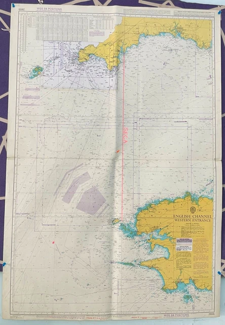 ADMIRALTY 2655 ENGLISH CHANNEL WESTERN ENTRANCE Map Chart Maritime ...
