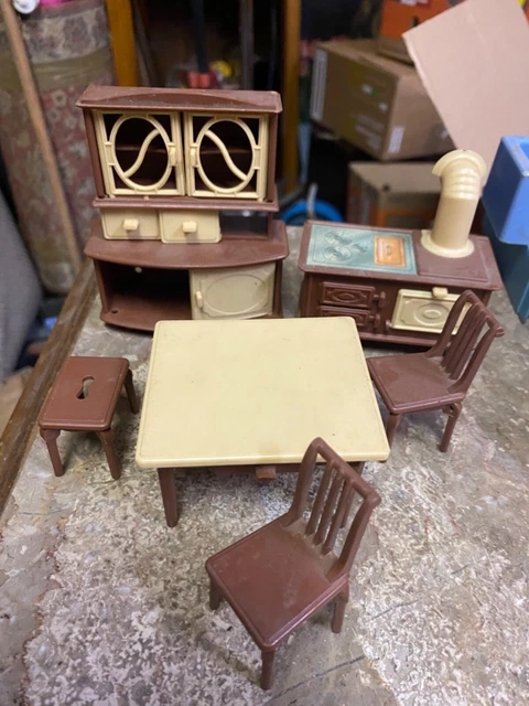 ANCIEN MEUBLE TABLE Bureau Berceau De Poupée Chaise Commode Poêle EUR 35,00 - PicClick FR