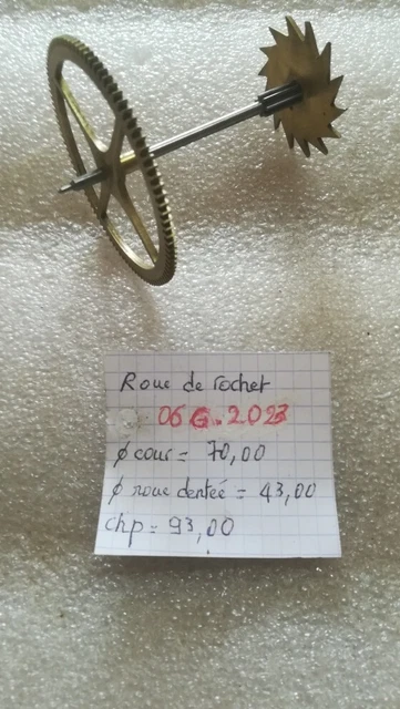 HORLOGE COMTOISE ROUE de rochet (06.G.2023) uhr old french clock ...