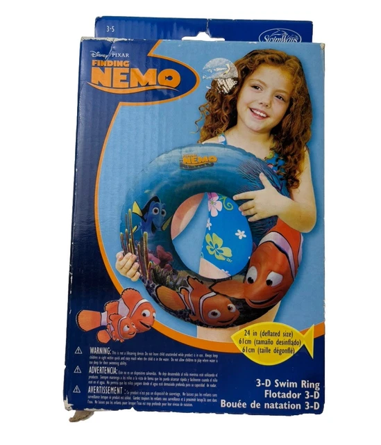 DISNEY PIXAR FINDING Nemo Swimway 3D Inflatable Swim Ring Floatie £9.12 ...