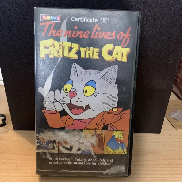 FRITZ THE CAT VHS 1974 spectrum very very rare adult cartoon ...
