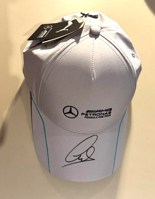 LEWIS HAMILTON SIGNED Mercedes-AMG F1 Cap with COA £75.00 - PicClick UK