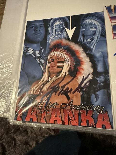 WWE WWF WCW Wrestling Tatanka Signed Magnet £25.00 - PicClick UK