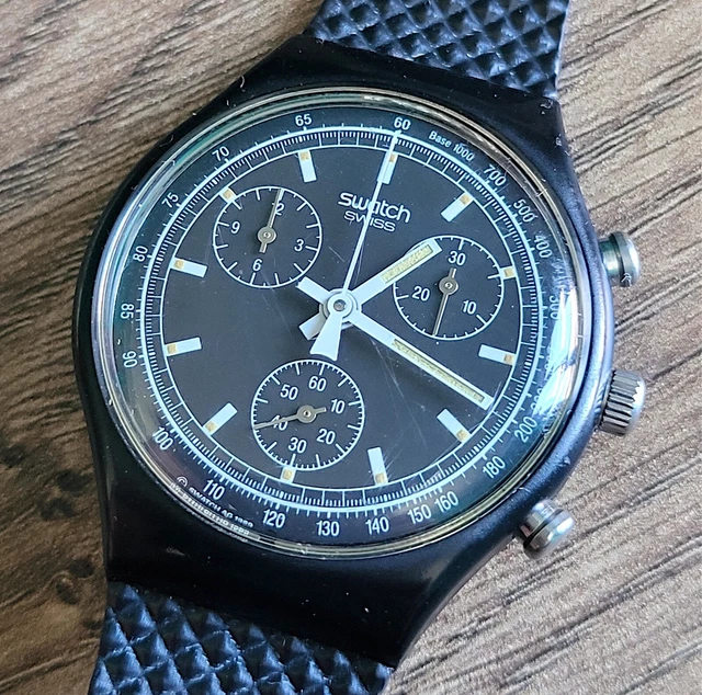 SWATCH BLACK FRIDAY SCB100 working vintage chrono chronograph watch EUR ...