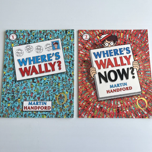 WHERE’S WALLY & Where's Wally Now? by Martin Handford (PB, 2007) Book 1 ...