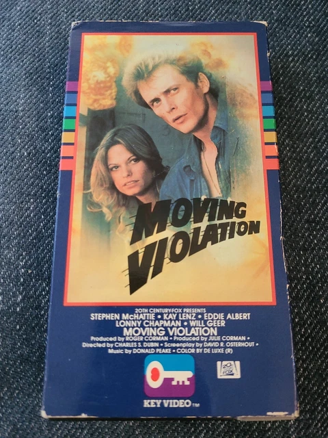 VHS MOVING VIOLATION Stephen McHattie, Kay Lenz, Eddie Albert ; Charles S. Dubin EUR 19,56 ...