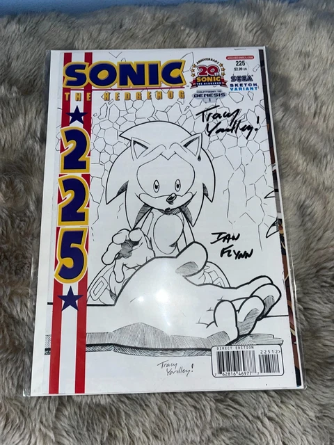 SIGNED BY IAN Flynn & Tracey Yadley Archie Sonic The Hedgehog issue 225 ...