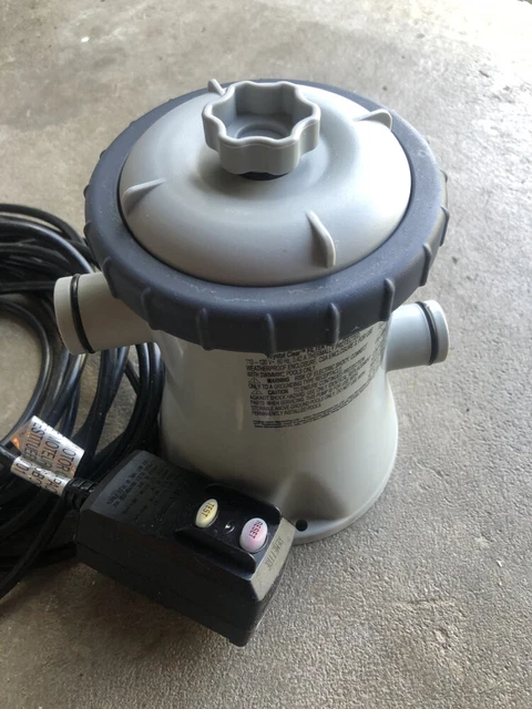 INTEX KRYSTAL CLEAR Pool Filter Pump Model 601 w/ New Type H Filter EUR ...