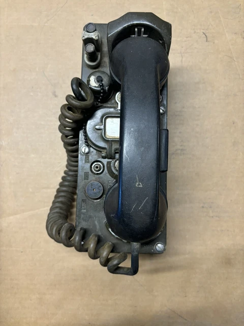 VINTAGE US ARMY Field Telephone Set TA-312/PT Military Radio, UNTESTED ...