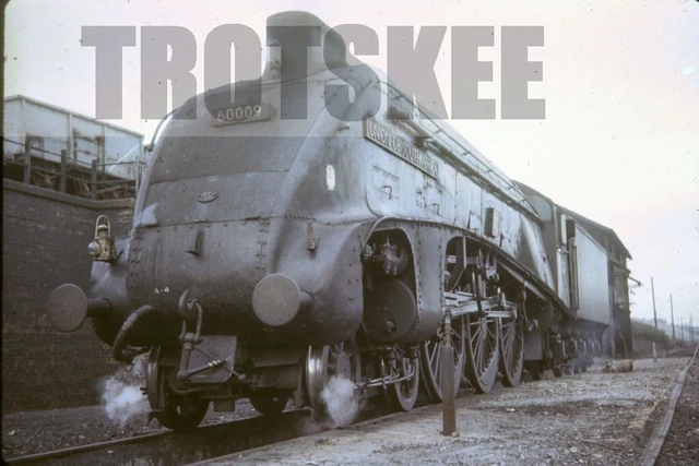 35MM SLIDE BR British Railways Steam Loco 60009 Class A4 St Rollox 1965 ...