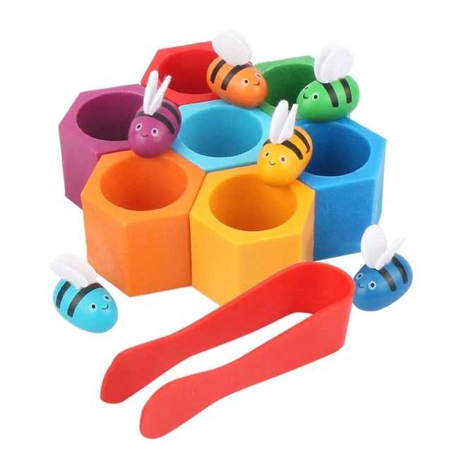 CLAMP BEE TO Hive Matching Color Board for Play Toy for Creative ...