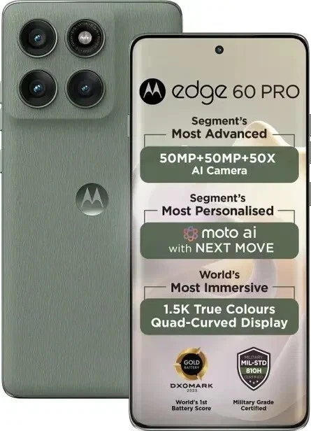 MOTOROLA MOTO EDGE 60 Pro 5G - Débloqué en usine double SIM - 12 Go 256 ...
