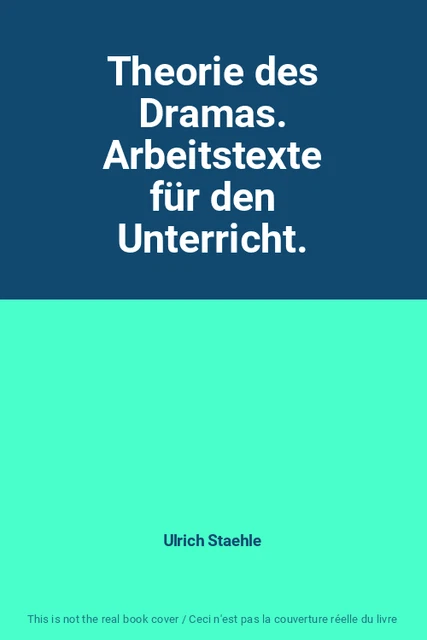 THEORIE DES DRAMAS. Arbeitstexte für den Unterricht. EUR 54,99 ... THEORIE DES DRAMAS. Arbeitstexte für den Unterricht. EUR 54,99 ...