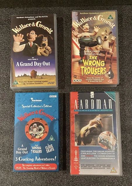 WALLACE & GROMIT Aardman Animation VHS Video Tape Bundle X 4 £16.31 ...