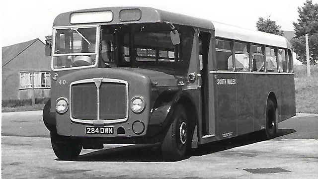 BUS PHOTO: 284DWN South Wales (40). 1963 AEC Regent V 2D3RA / Roe B37F ...