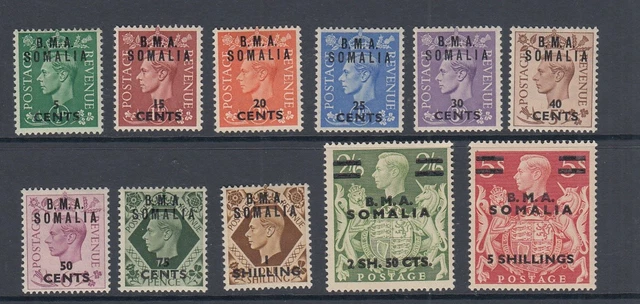 SOMALIA 1948 BMA Set MH SG S10- S20 Cat £55 £0.99 - PicClick UK