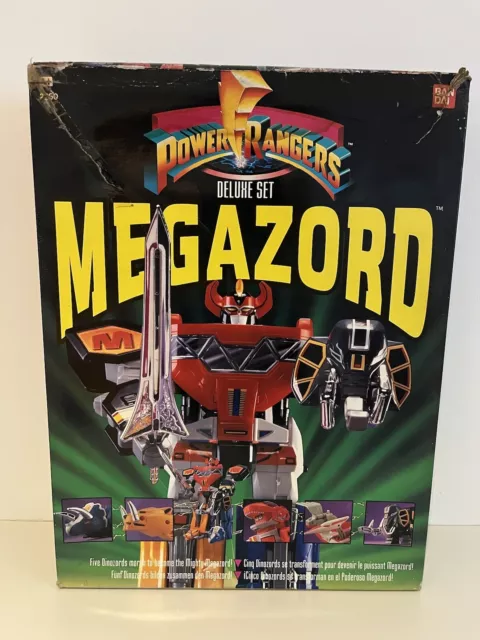 VINTAGE BAN DAI Megazord Deluxe Set Mighty Morphin Power Rangers 1990’s ...