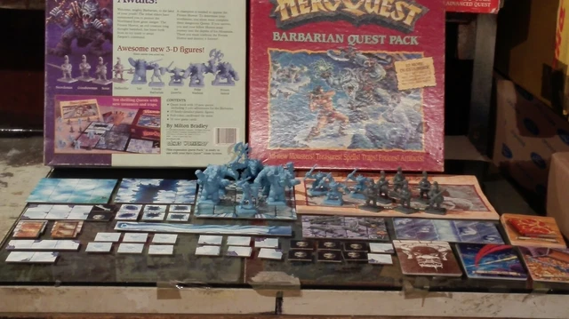 HEROQUEST BARBARIAN QUEST Pack original materials Hero Quest materiali ...