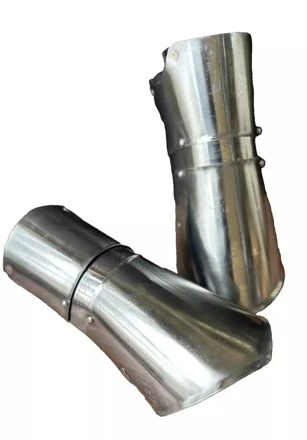 MEDIEVAL HAND ARMOR Guard Steel Arm Knight Larp Protection Bracers Pair ...