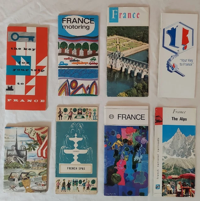 1960S 1980S VINTAGE FRENCH Travel Brochures General Information In 1960s-1980s-vintage-french-travel-brochures-general-information-in