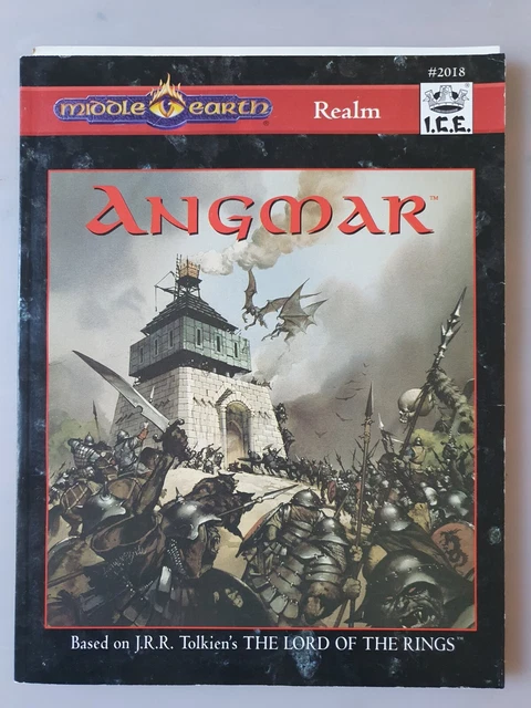 ANGMAR + MAP - Middle-Earth Realm - MERP Rolemaster ICE #2018 - 1995 ...