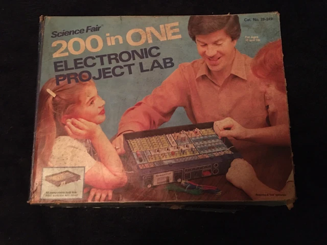 VINTAGE SCIENCE FAIR ‘200 in One’ Electronic Project Lab Kit - Radio ...