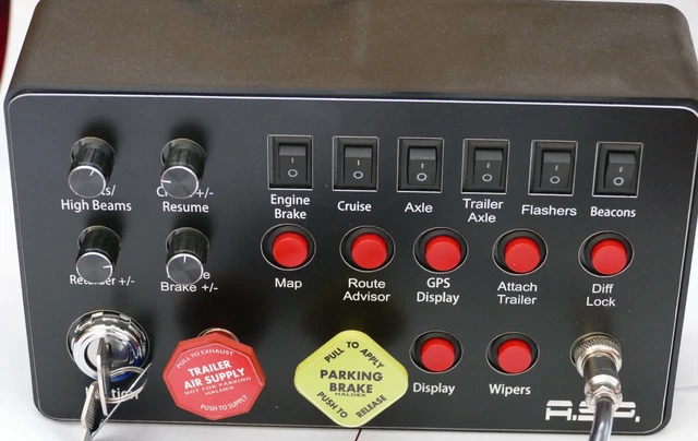 A.S.P. HEAVY HAULER PC Button Box £130.00 - PicClick UK