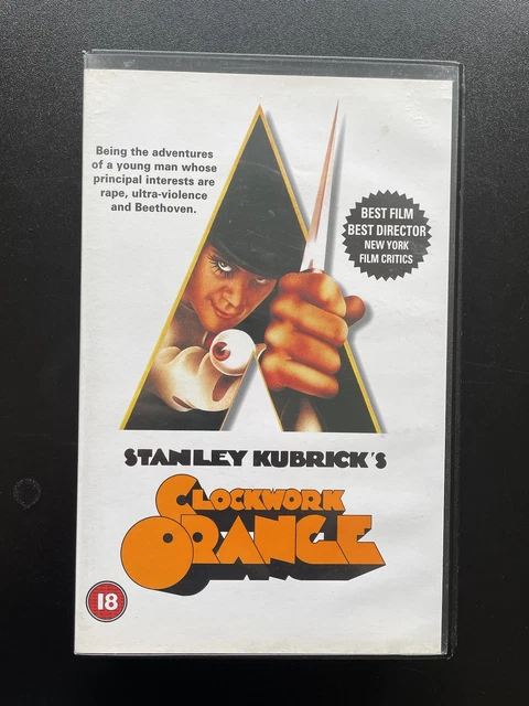 CLOCKWORK ORANGE VHS 1971 Big Box, Malcolm McDowell, Stanley Kubrick Classic £16.12 - PicClick UK