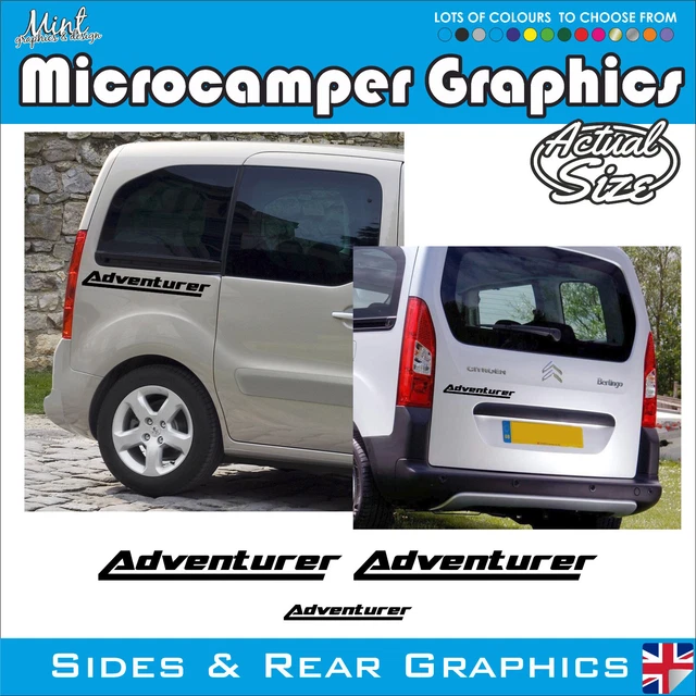 CITROEN BERLINGO MICROCAMPER Motorhome Camper Decals Stickers Vinyl ...