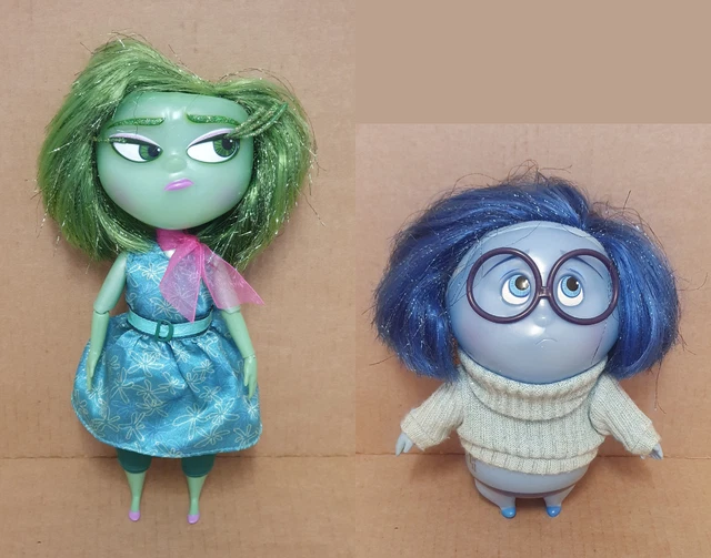 DISNEY INSIDE OUT DELUXE TALKING DISGUST & SADNESS with Lights & Sounds ...