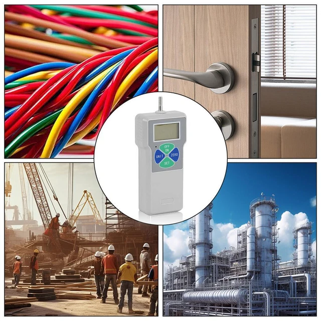 Digital Push Pull Force Gauge Portable Dynamometer Measurement Instruments~ F7y1 £68 62