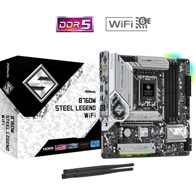 ASROCK B760M STEEL LEGEND WIFI Motherboard £148.85 - PicClick UK