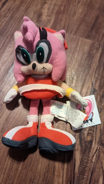 SEGA SONIC THE Hedgehog Amy Rose Plush 8" Sonic Team 2006 Toy Network £ ...