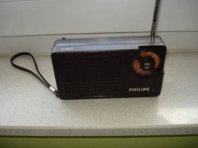 PHILIPS RADIO 1050 vintage Transistorradio XS retro Taschenradio Mini ...