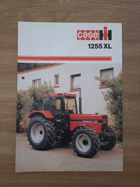 CASE IHC INTERNATIONAL 1255 XL Schlepper/Traktor Prospekt/Broschüre mit ...
