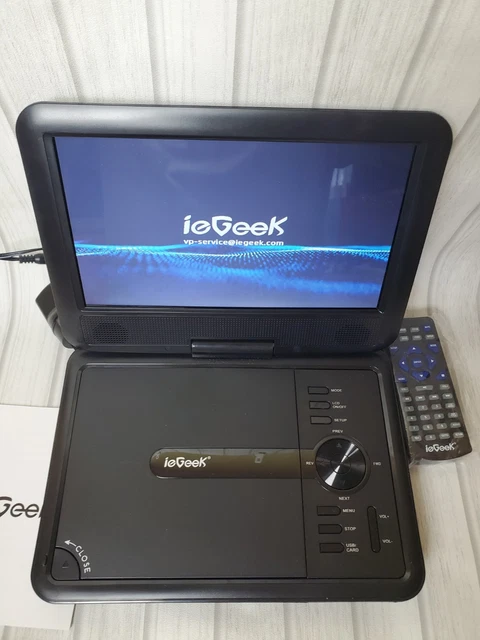 IEGEEK 11.5& PORTABLE DVD Player with Swivel Screen,Region Free ,Remote ...