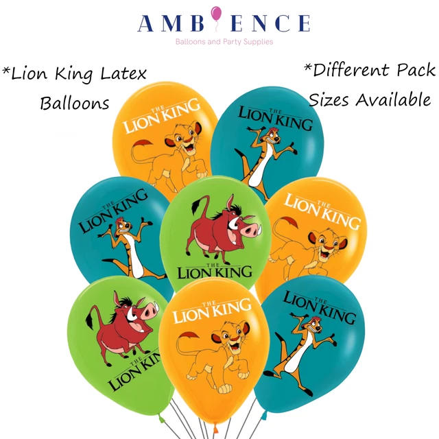 Lion Balloon 10 Pcs Lion King Balloons - 10 Pcs King Simba Latex ...