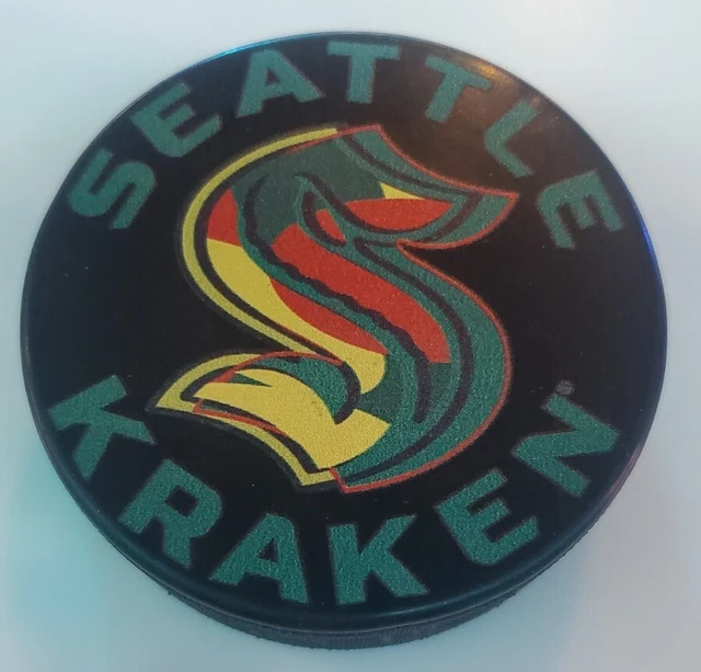SEATTLE KRAKEN 2024 Black Hockey History Puck 2/26/2024 $33.57 ...