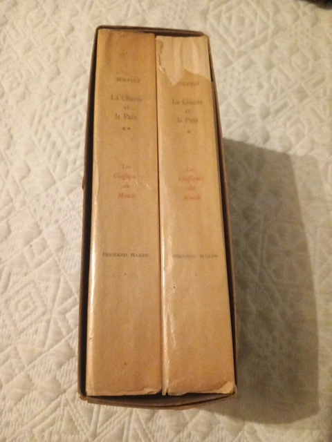 LA GUERRE ET LA PAIX EN 2 TOMES LEON TOLSTOÏ Chez HAZAN, 1950 EUR 35,00 ...