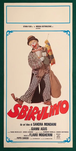 LOCANDINA ORIGINALE CINEMA Sbirulino Sandra Mondaini Vianello Agus ...
