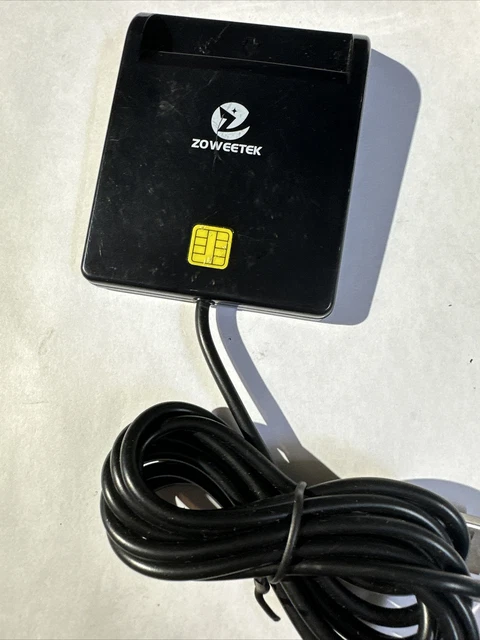 USB 2.0 SMART Card Reader DOD Military CAC Common Access-Bank card-ID ...