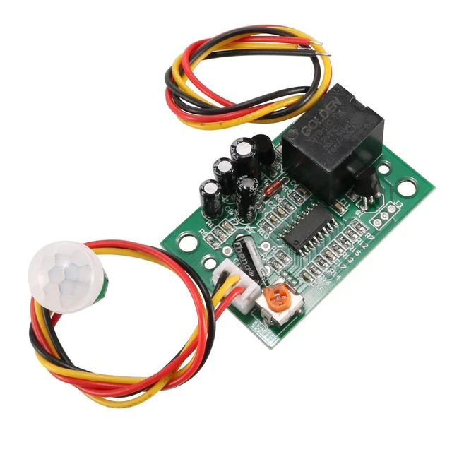 INFRARED SENSOR 12V DC Switch Board, Human Body Motion Sensor Module ...